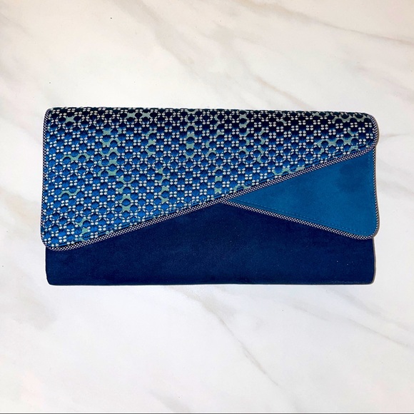 ruby shoo | Bags | Ruby Shoo Blue Clutch Purse | Poshmark
